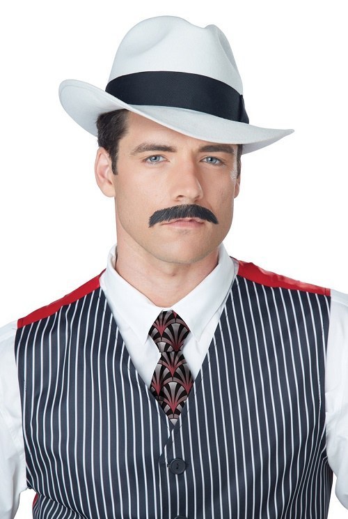 Black Gangster Moustache