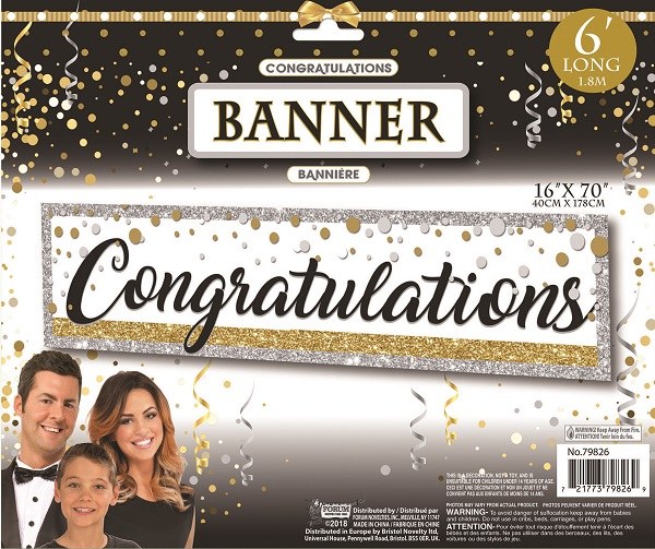 Congratulations Party Banner