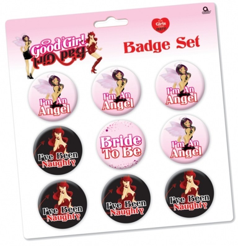 Hen Party Badges - 9 Pack