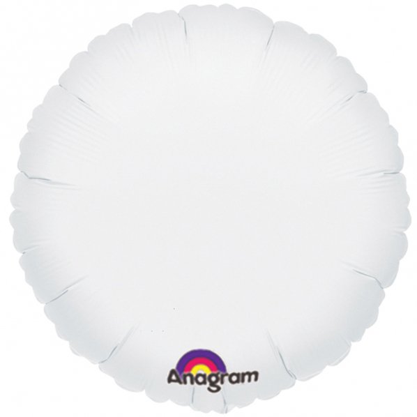 Round Foil Balloon - White