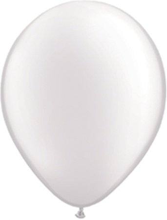Metallic White Balloon