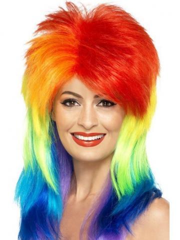 Mullet Wig - Rainbow