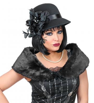 Black Flapper Hat